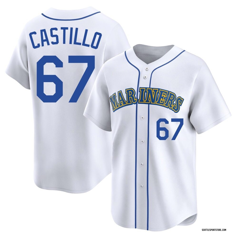 Jose Castillo Men's Limited Seattle Mariners White Throwback ...